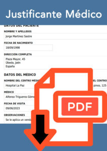 🏥 Justificante Médico en PDF: ¡Listo para Rellenar y Usar!